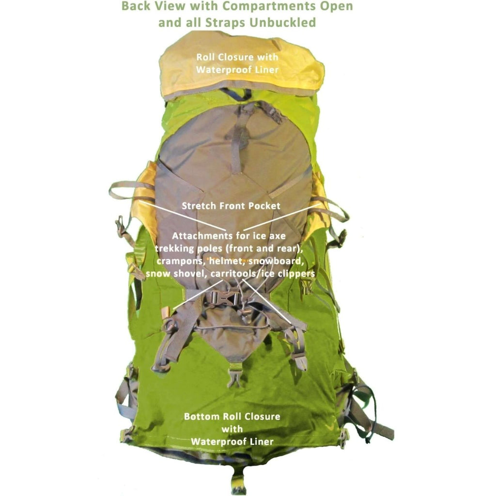 66 or 72 Liter Aarn Effortless Rhythm Backpack - Light Hiking Gear ...