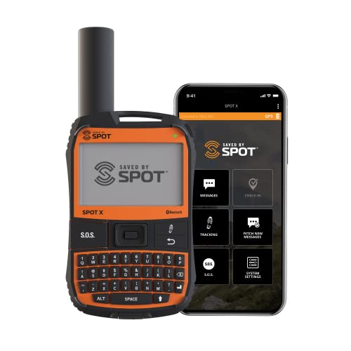 Spot X Portable Satellite Messenger with for Hiking, Camping, Cars ...